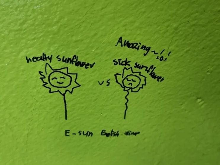 이 그림으로 교실 벽에 낙서한 아이는 Healthy Sunflower 일까 Sick Sunflower 일까? : 네이버 블로그