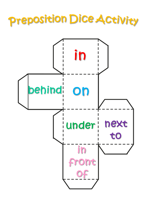 장소를 나타내는 전치사 Preposition 를 이용해서 말하는 연습을 하는 Dice Speaking Activity : 네이버 블로그