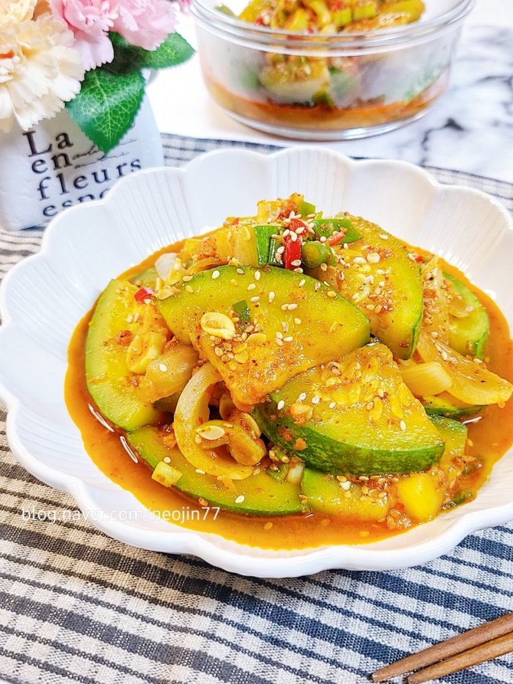 둥근호박볶음 감칠맛있는 새우젓 둥근호박요리 호박볶음 쉬운 반찬거리 네이버 블로그
