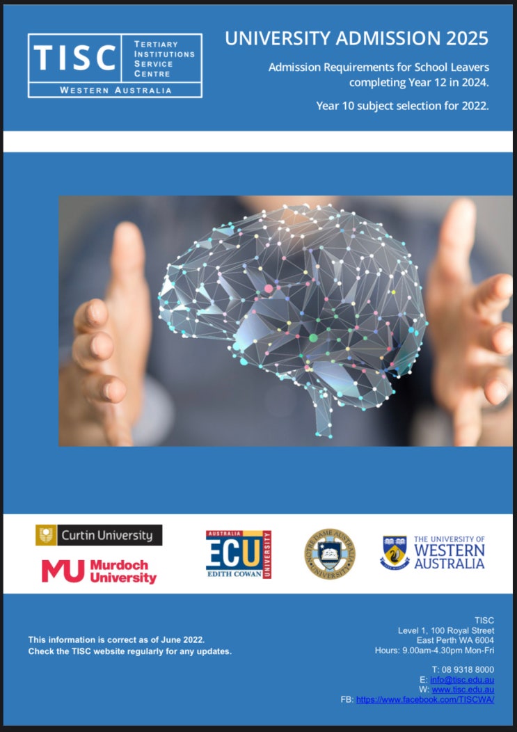 University Admissions 2025 by TISC / 10학년 진로고민, 입시준비, ATAR 랭크 계산하기 ...