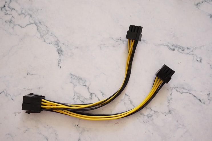 PCIE Y Cable 확장 케이블 내돈내산 솔직 후기 (PCI-e, Y 케이블, PCIE 연장 케이블, 알리익스프레스 직구 ...