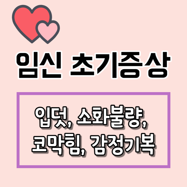 임신 초기 12주까지 증상 (코막힘,코세척,입덧, 감정기복, 소화불량 임부 속옷 추천) : 네이버 블로그