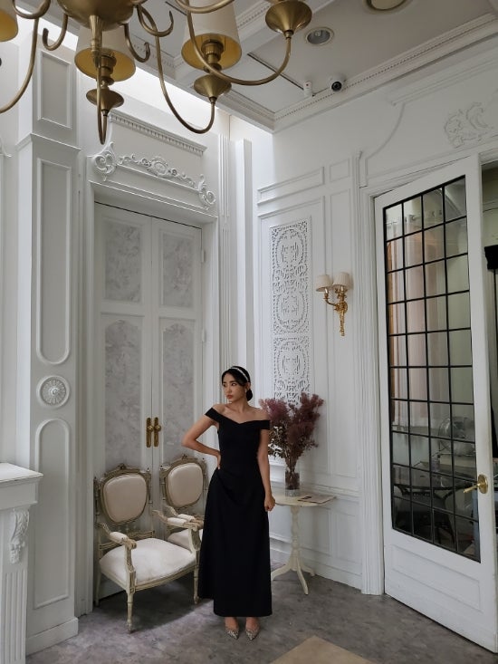 내 몸에 착 감기는 피로연 드레스 페어립트 오프숄더 #내돈내산 : 네이버 블로그