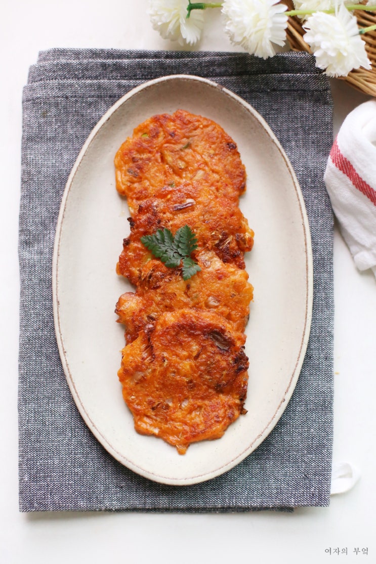 백종원 김치전 바삭하게 만들기 참치 김치전 만드는법 김치부침개 캔참치요리 네이버 블로그
