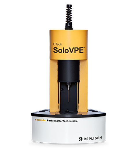 정제 공정에서의 단백질 농도 측정 할때 UV spectrophotometer보다는 CTech™ SoloVPE® System이 ...