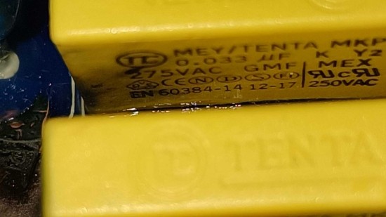 0.033uF,275VAC,250VAC,MEX,TENTA,MKP,X2,Suppression,Capacitor, 40-100-21 ...