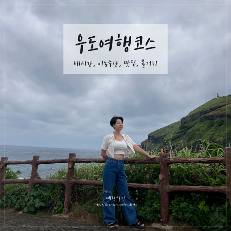 제주 우도 당일치기 우도 여행 코스 배시간 차량승선 전기차 맛집 볼거리 네이버 블로그