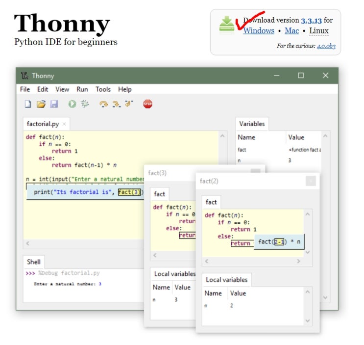 Windows에 Thonny 설치하기 : 네이버 블로그