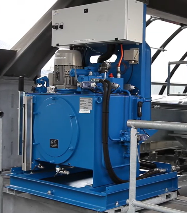 크레인의 로프장력과 와이어로프 로프텐션 유닛(Rope tension unit in crane reeving system ...