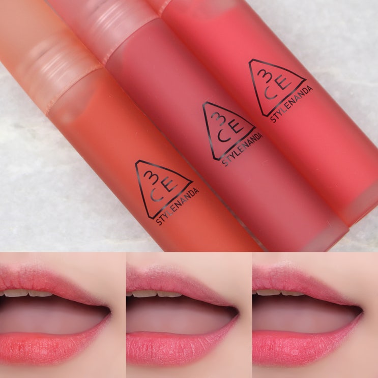 올리브영틴트로 추천하는 3CE 블러 워터 틴트 신상 컬러! #CHASING ROSE #MORE PEACH #FIRST ...