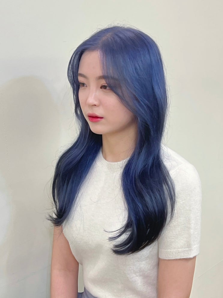 전주 에코시티 미용실 손상없는 애쉬 블루 탈색 염색 잘하는 곳 살롱드빌리지 하늘 네이버 블로그