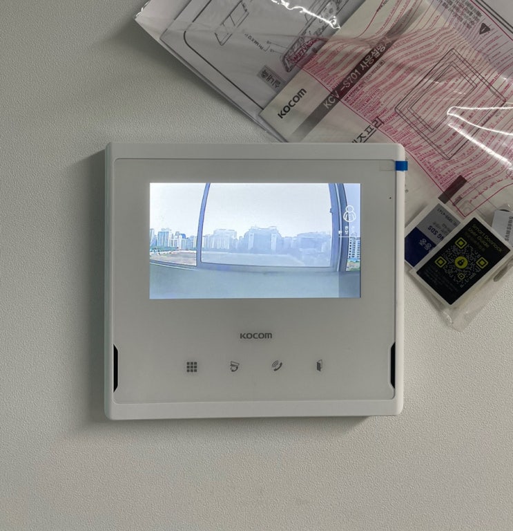 영등포구 양평동 양평삼환아파트 코콤 비디오폰 KCV-S701, 삼성 도어락 SHP-DP960 설치 후기 : 네이버 블로그