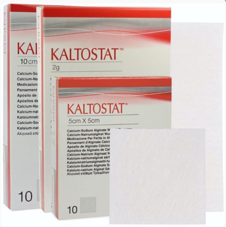Kaltostat® Alginate Dressing 지혈작용과 삼출물 관리 Convatec : 네이버 블로그