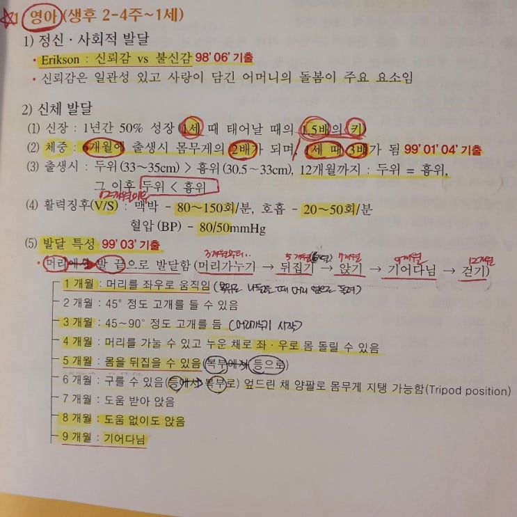 영아 신체발달 목가누기 뒤집기 앉기 기어다님 걷기 시기 언제 네이버 블로그