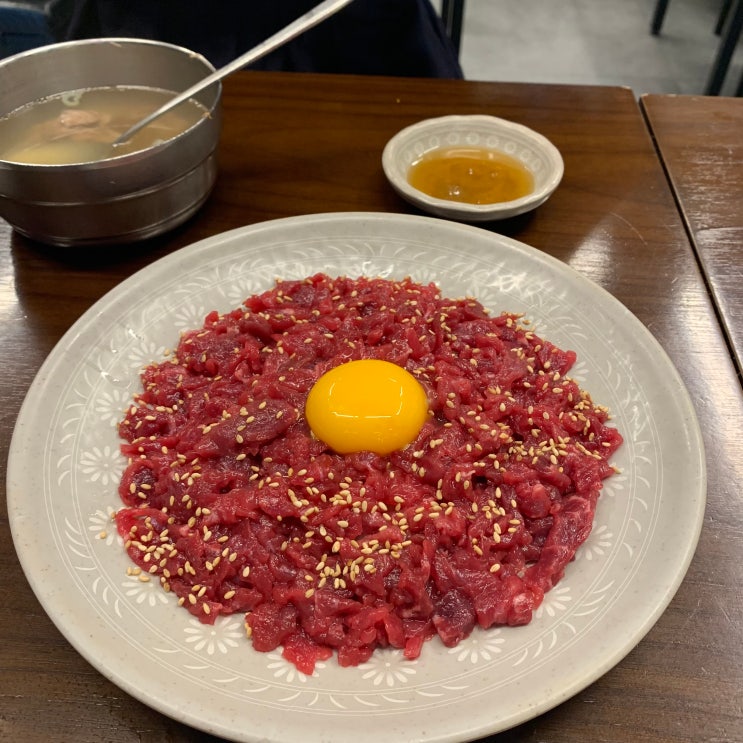광장시장 부촌육회 2022년 미쉐린가이드 맛집 육회 한접시 먹고 온 후기⭐ 네이버 블로그