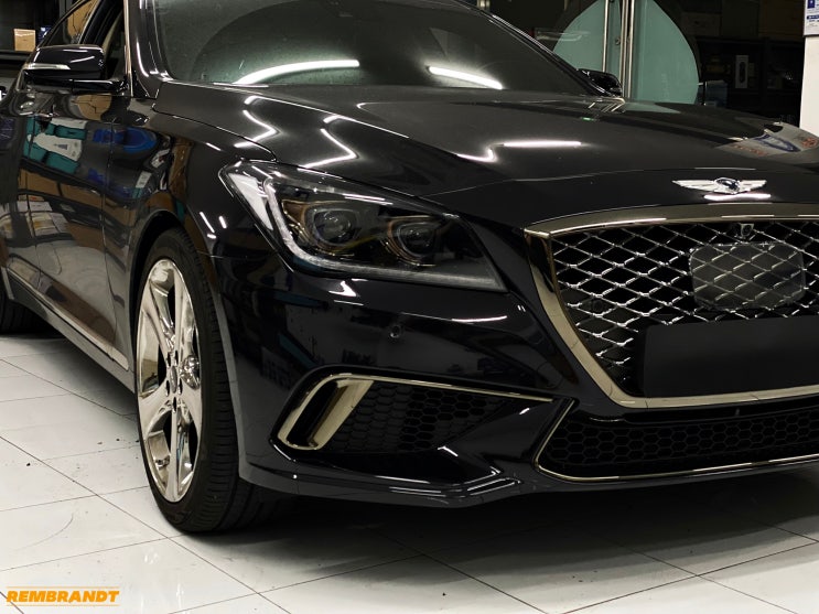 구미 제네시스DH G80스포츠 앞뒤 범퍼 컨버젼 및 헤드라이트PPF 완벽 튜닝기 : 네이버 블로그