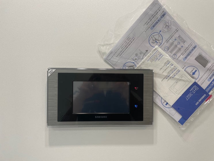 의정부 민락동 민락청구1차아파트 삼성 비디오폰 SHT-3527XA, 삼성 도어락 SHP-P71 설치 후기 : 네이버 블로그