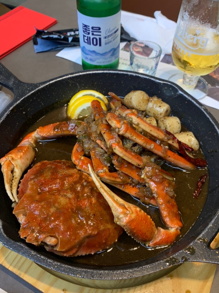 양산증산 대게만찬 어른들 모시고 가기좋은 블랙페퍼크랩이 맛있는 고급스러운 분위기의 대게집 네이버 블로그