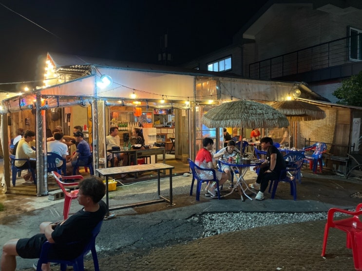 제주 여름 여행 야외테라스가 있는 서귀포 심야식당 🌛 예스키즈존 반려견동반 술집 서귀포포차감성 헌팅술집 제주중문 법환동술집 야장