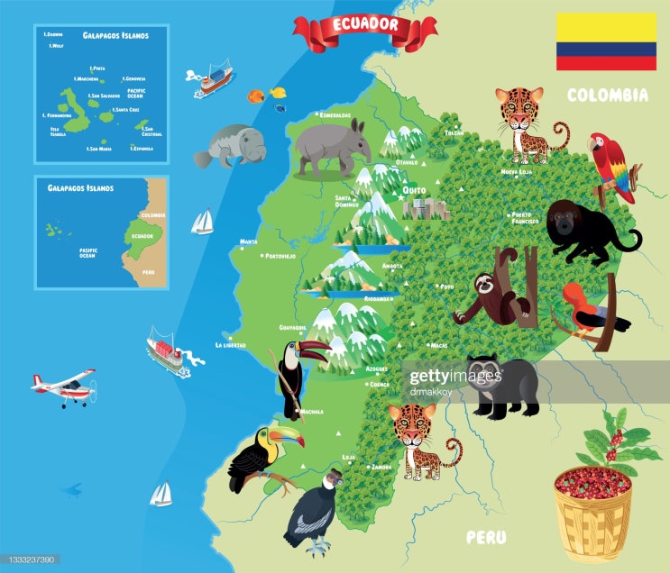에콰도르 지도 행정구역, 지형, 지질, 교통,수도 키토 : 네이버 블로그