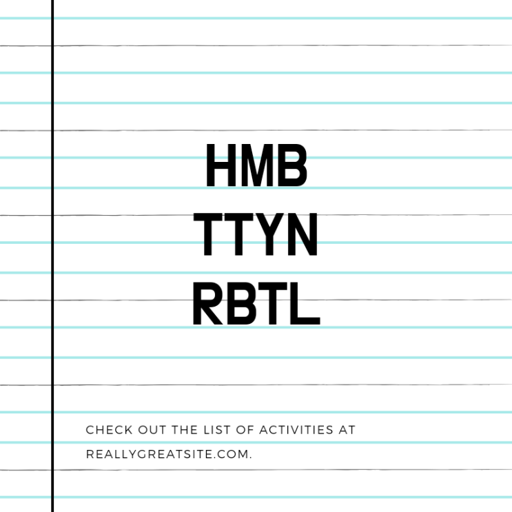 [영어 줄임말] HMB / TTYN / RBTL 의 뜻은? : 네이버 블로그