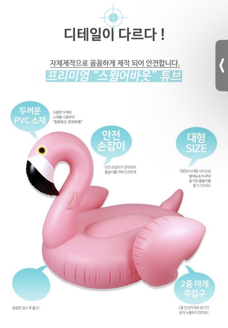 초대형 플라밍고 튜브 후기🦩 : 네이버 블로그