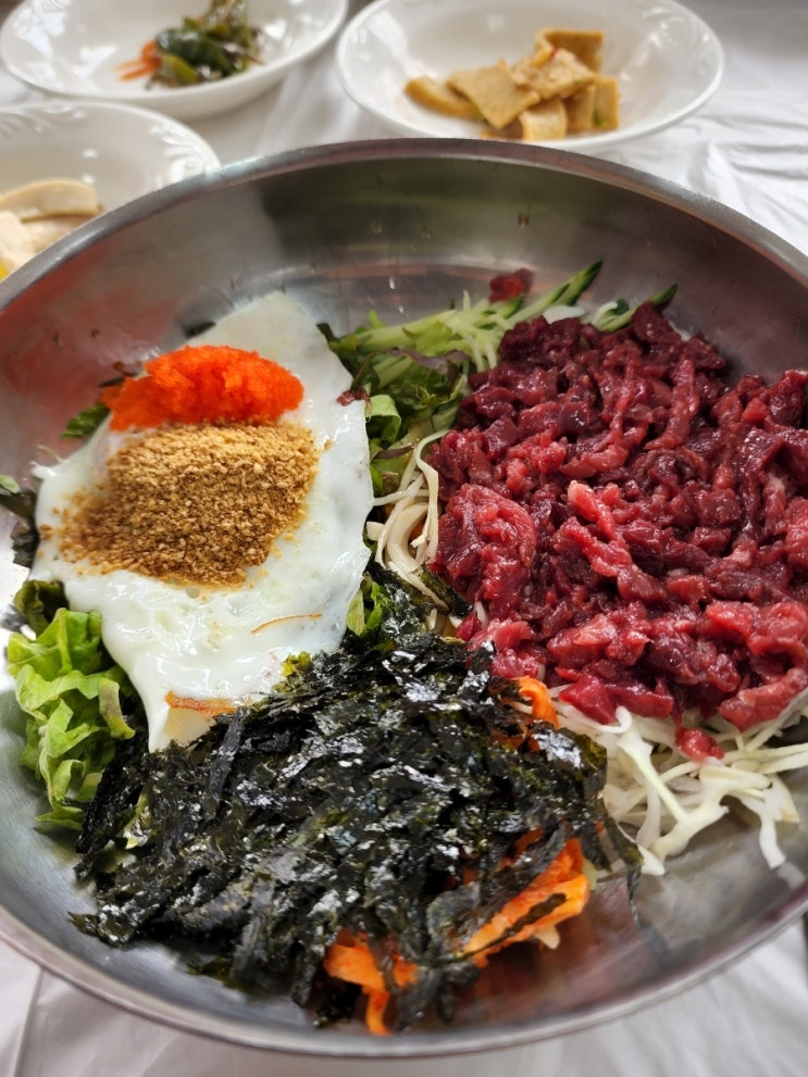 고창 육회비빔밥을 제대로 하는곳 만인회관 네이버 블로그