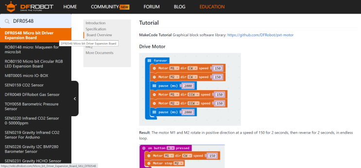DFRobot의 DFR0548 확장보드 사용하기 : 네이버 블로그