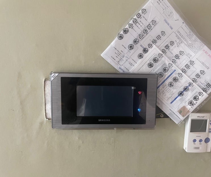 중랑구 상봉동 건영1차아파트 삼성 비디오폰 SHT-3527XA, 삼성 도어락 SHP-DP740 설치 후기 : 네이버 블로그