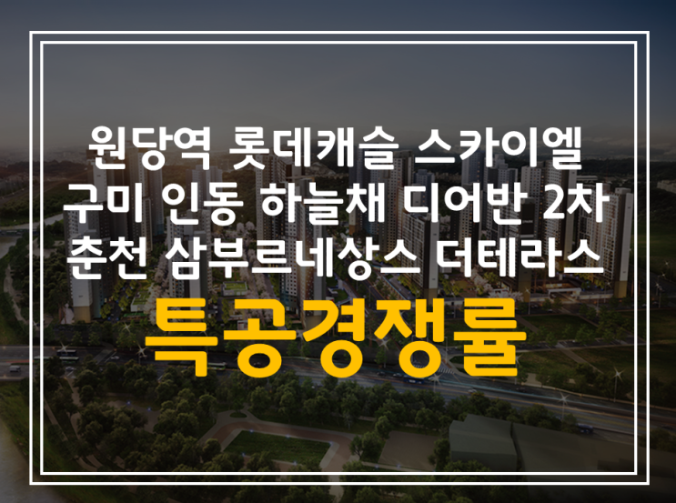 로즈의 시분모 ★원당역 롯데캐슬 스카이엘구미 인동 하늘채 디어반 2차춘천 삼부르네상스 더테라스★특공경쟁률 네이버 블로그