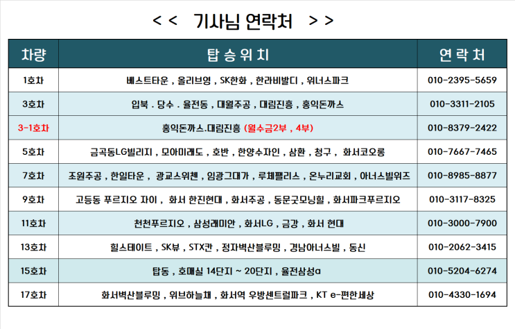 수원 정자동 38인의 수학생각 62목~ 여름학기 차량시간표 네이버 블로그