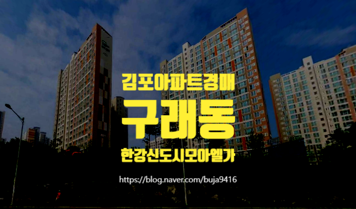 김포 아파트경매 김포시 구래동 김포한강신도시모아엘가2차 3억대 경매 네이버 블로그