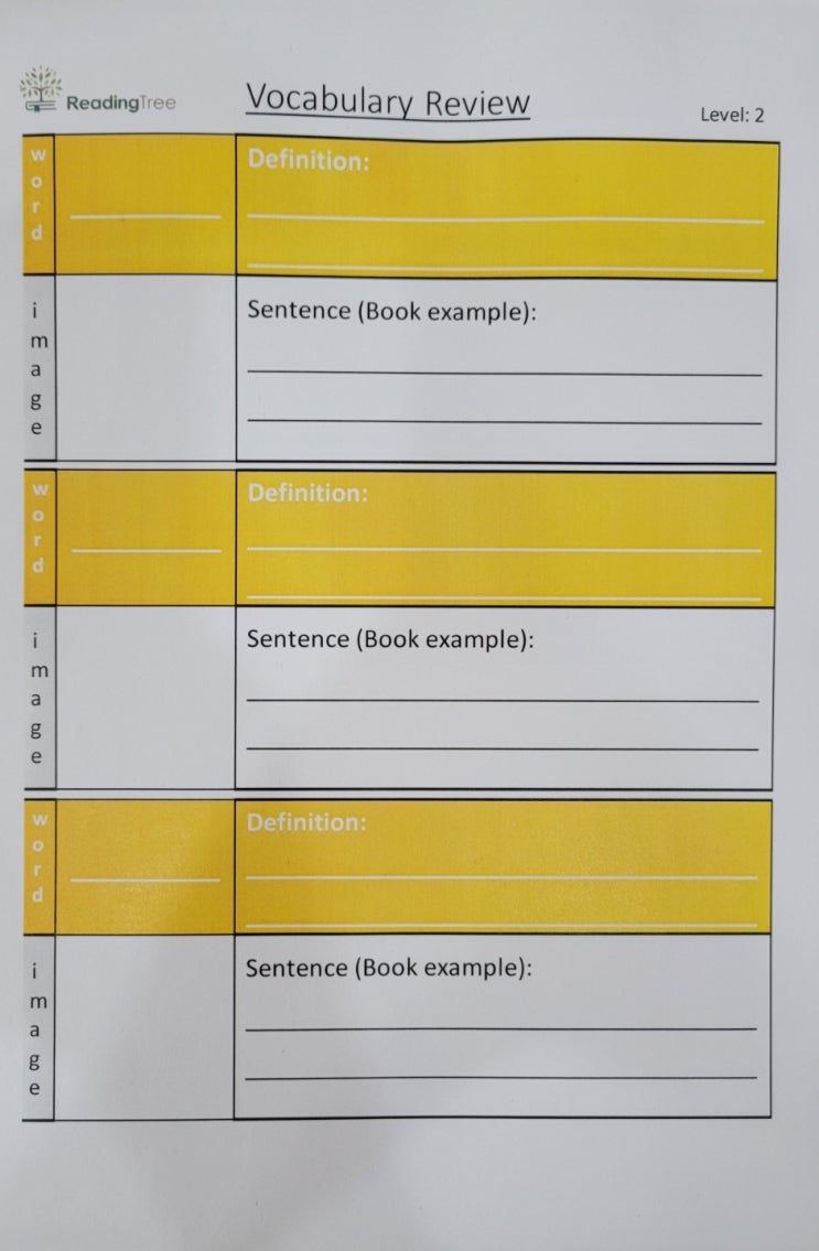 ReadingDiscussion Vocabulary Paper Template : 네이버 블로그