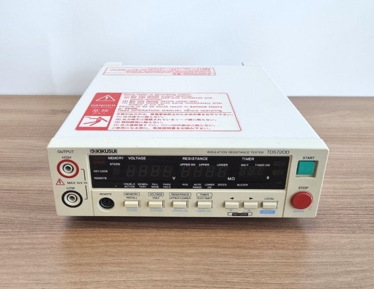 절연저항시험기 판매 - Kikusui TOS7200 Insulation Resistance Tester 절연저항계 : 네이버 블로그