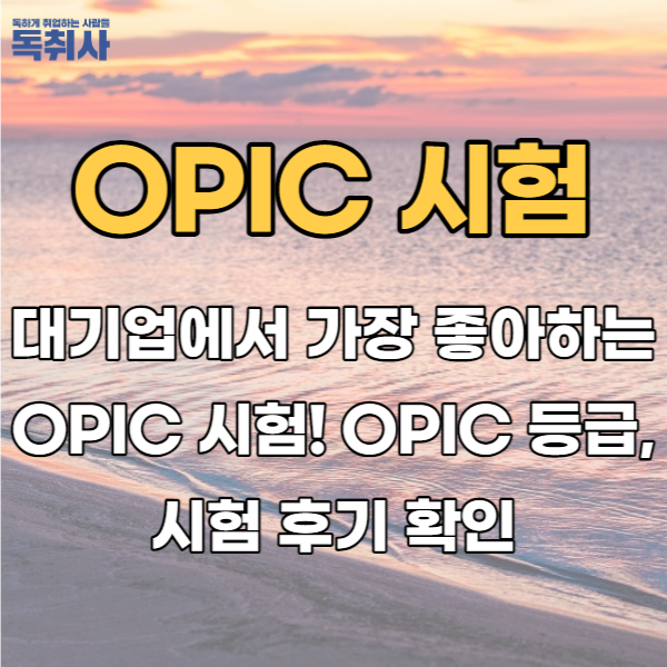 대기업에서 가장 좋아하는 OPIC 시험! OPIC 등급, 시험 후기 확인 : 네이버 블로그