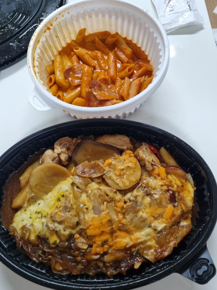 학동찜닭 호선생찜닭8422 펜네떡볶이세트 먹어보다. : 네이버 블로그