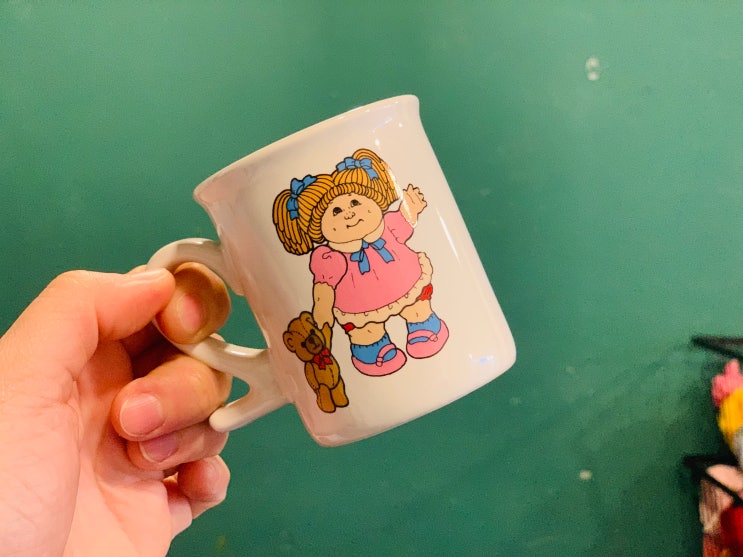 Vintage 1984 Cabbage Patch Kids Mug Cup 1984 양배추 인형 쁘띠 머그컵 : 네이버 블로그