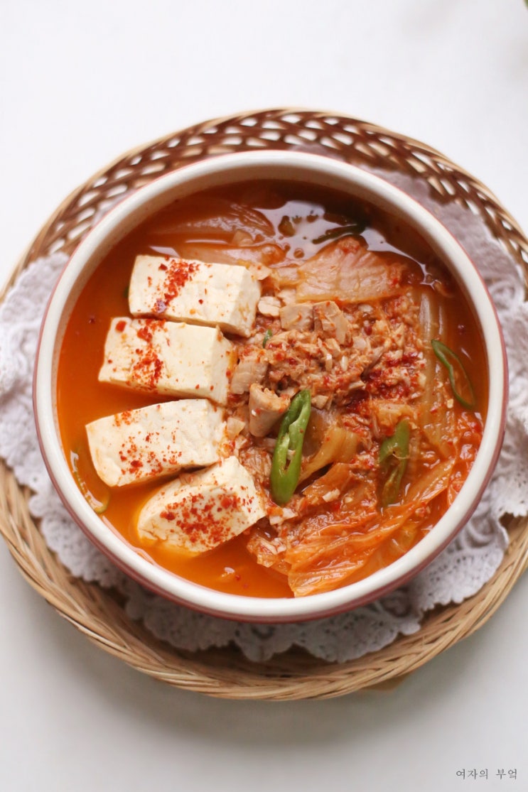 백종원 참치김치찌개 맛있게 끓이는법 레시피 신김치 캔참치 요리 반찬거리 네이버 블로그