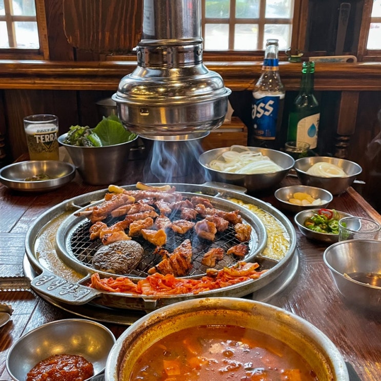 창원 상남동 맛집 새우and염통을서비스로 주는 고깃집 경성상회” 네이버 블로그