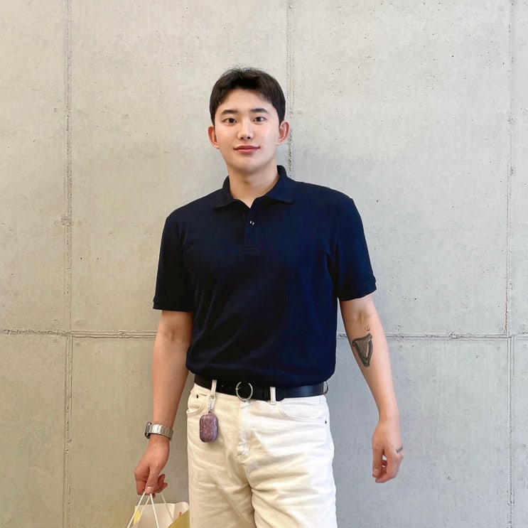 남자 Pk티셔츠 어깨 넓어보이는 스파오 카라티 입어보자 네이버 블로그