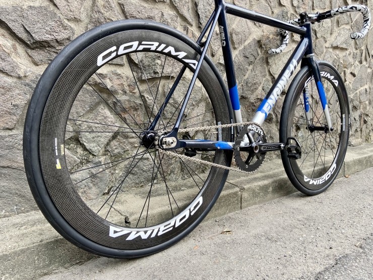 코리마 WS1 58mm 카본 트랙 픽시 휠셋 출고 리뷰 (CORIMA WS1 58mm CARBON FIXED GEAR BIKE ...