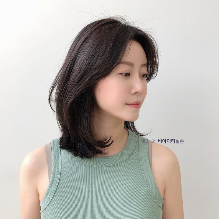 우아했던 중단발 레이어드컷 잘하는 미사 미용실 네이버 블로그