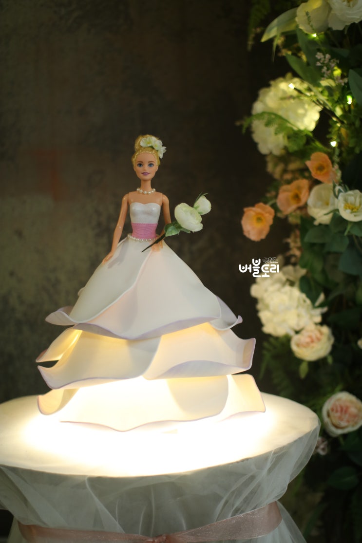 Led Led 자이언트플라워자격증 응용작품 바비인형 무드등 만들기 네이버 블로그