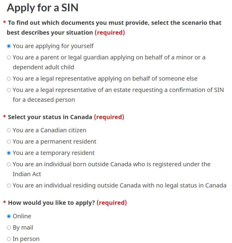 [밴쿠버] 신넘버 (SIN NUMBER) 온라인으로 신청하기 : 네이버 블로그