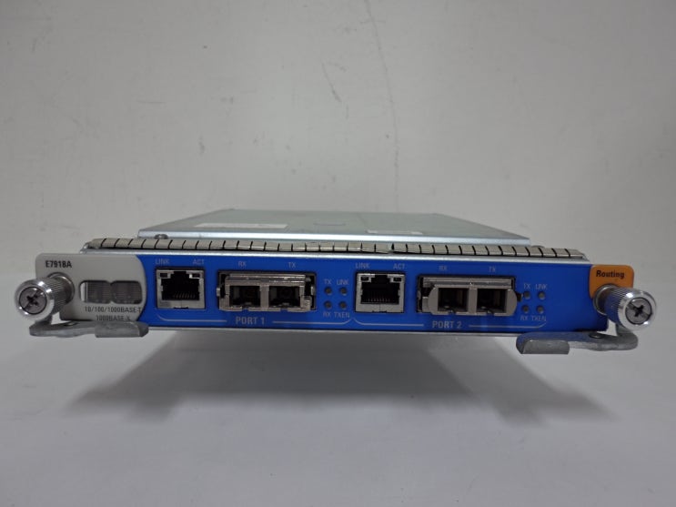 Agilent N2X용 E7918A 2포트 10/100/1000 Ethernet XR Test Card(RJ45,GBIC ...