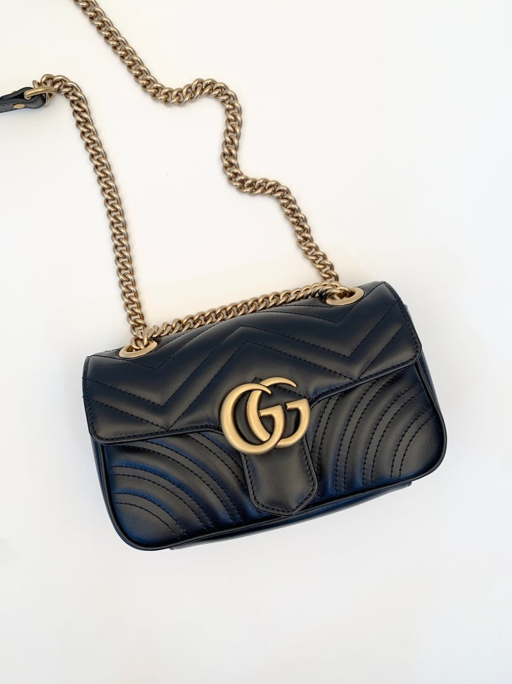 GUCCI 구찌 GG 마몬트 마틀라세 미니백 446744 : 네이버 블로그