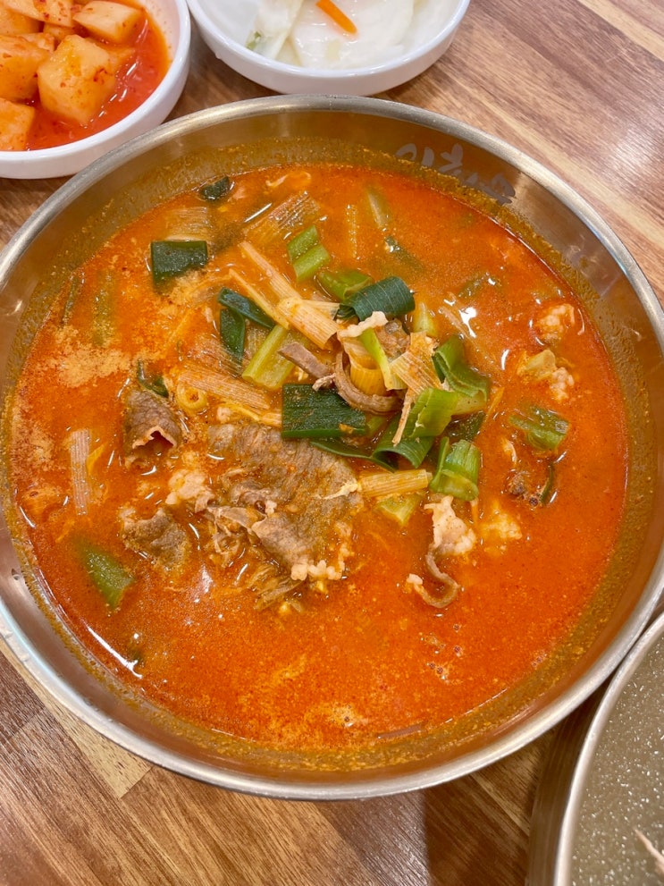 쌀쌀한 날 둔산동 점심 이화수 육개장 추천 막걸리 무한리필 네이버 블로그