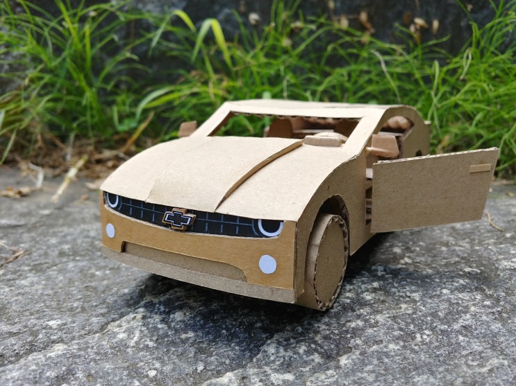 범블비로 유명한 쉐보레 카마로, 박스로 근육질 머슬카 만들기! (feat. 서스펜션까지) Chevrolet Camaro(How ...