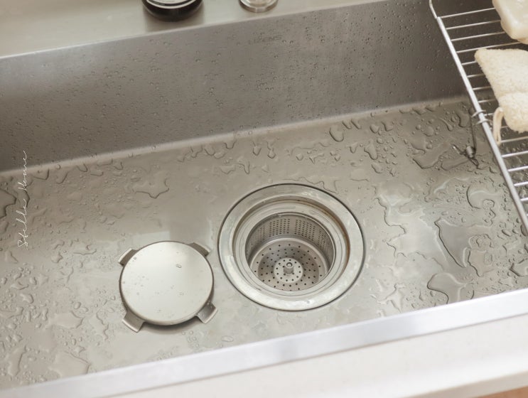 싱크대 거름망 깔끔하게 스텐 배수구망으로 교체하기 : 네이버 블로그