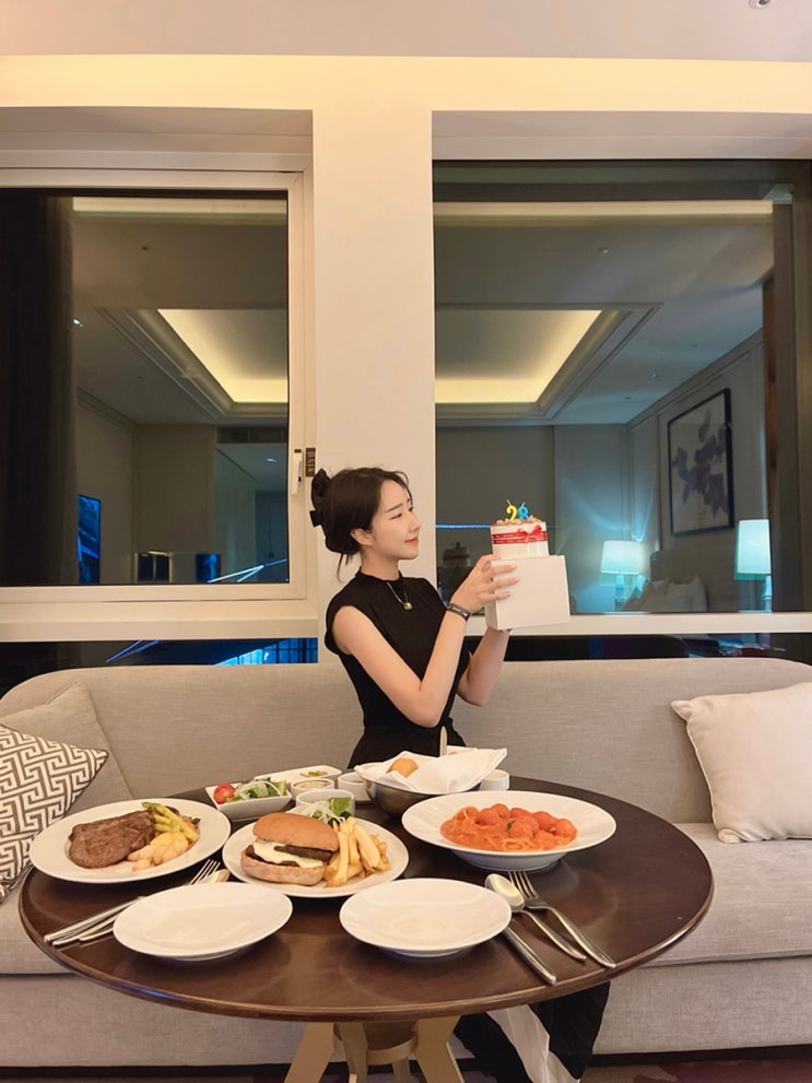 숙소) 인천 '파라다이스 시티 호텔'에서 즐긴 풀파티,룸서비스 : 네이버 블로그